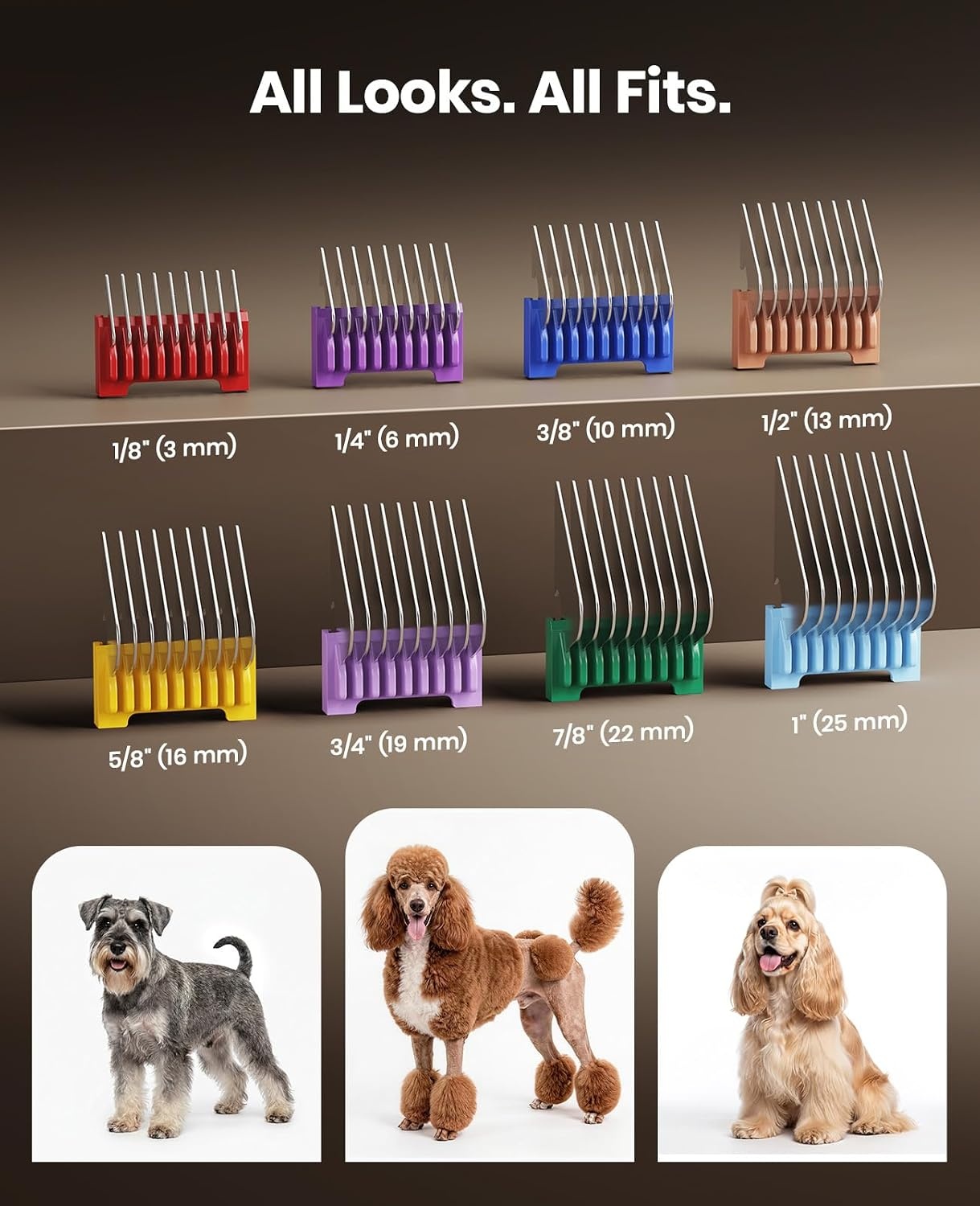 oneisall Dog Clippers for Grooming Thick Hair, Professional 9000RPM 5 ...
